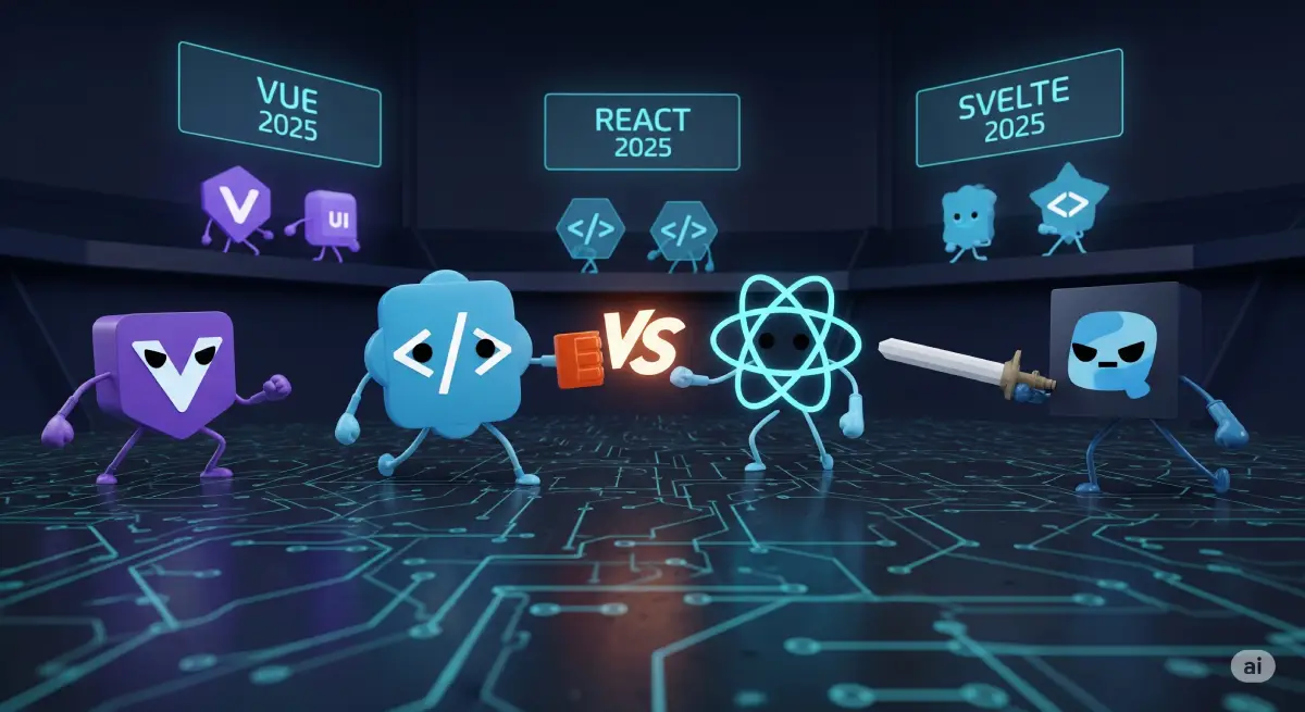 Comparing UI Libraries for Vue, React, and Svelte in 2025